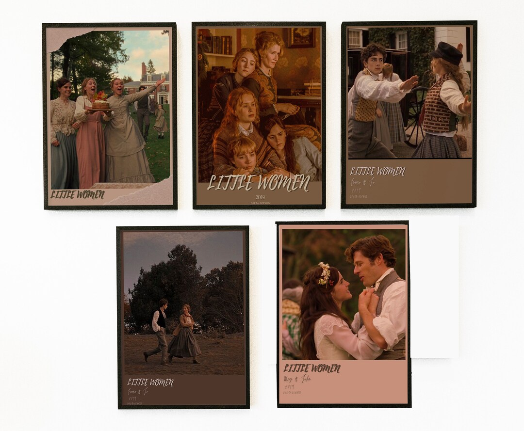 Set of 5 Little Women Classic Movie Printable Wall Art Poster Vintage ...