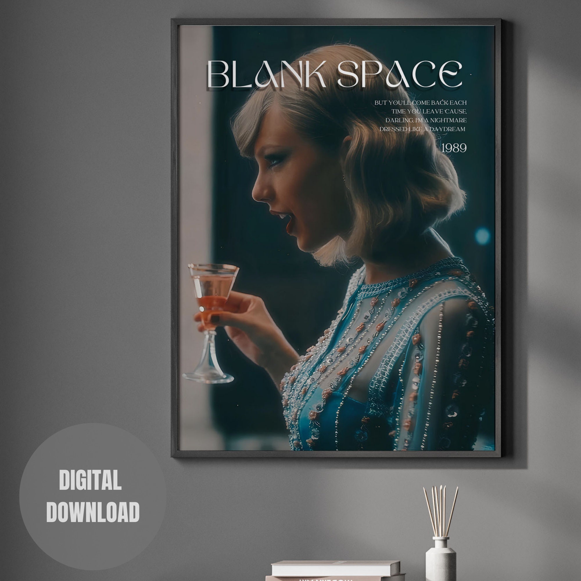 Taylor Poster, Taylor Blank Space Song Lyrics Poster, Taylor Art ...