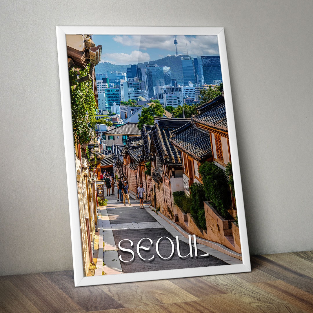 Seoul Poster, Seoul Wall Art Travel Poster Home Decor, Korea Travel ...