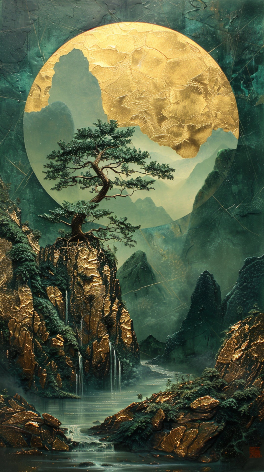 Enchanted Realms: Art Nouveau and Surreal Landscapes 11 - Etsy