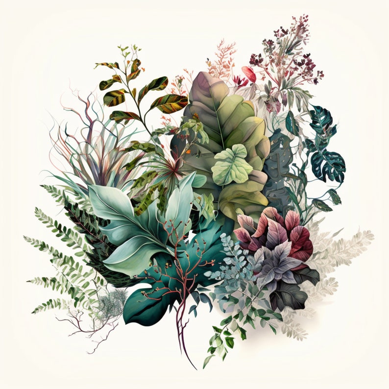 Impressionistic Botanical 4 - Etsy