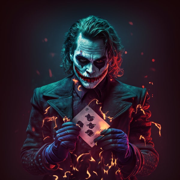 Joker Art - Etsy