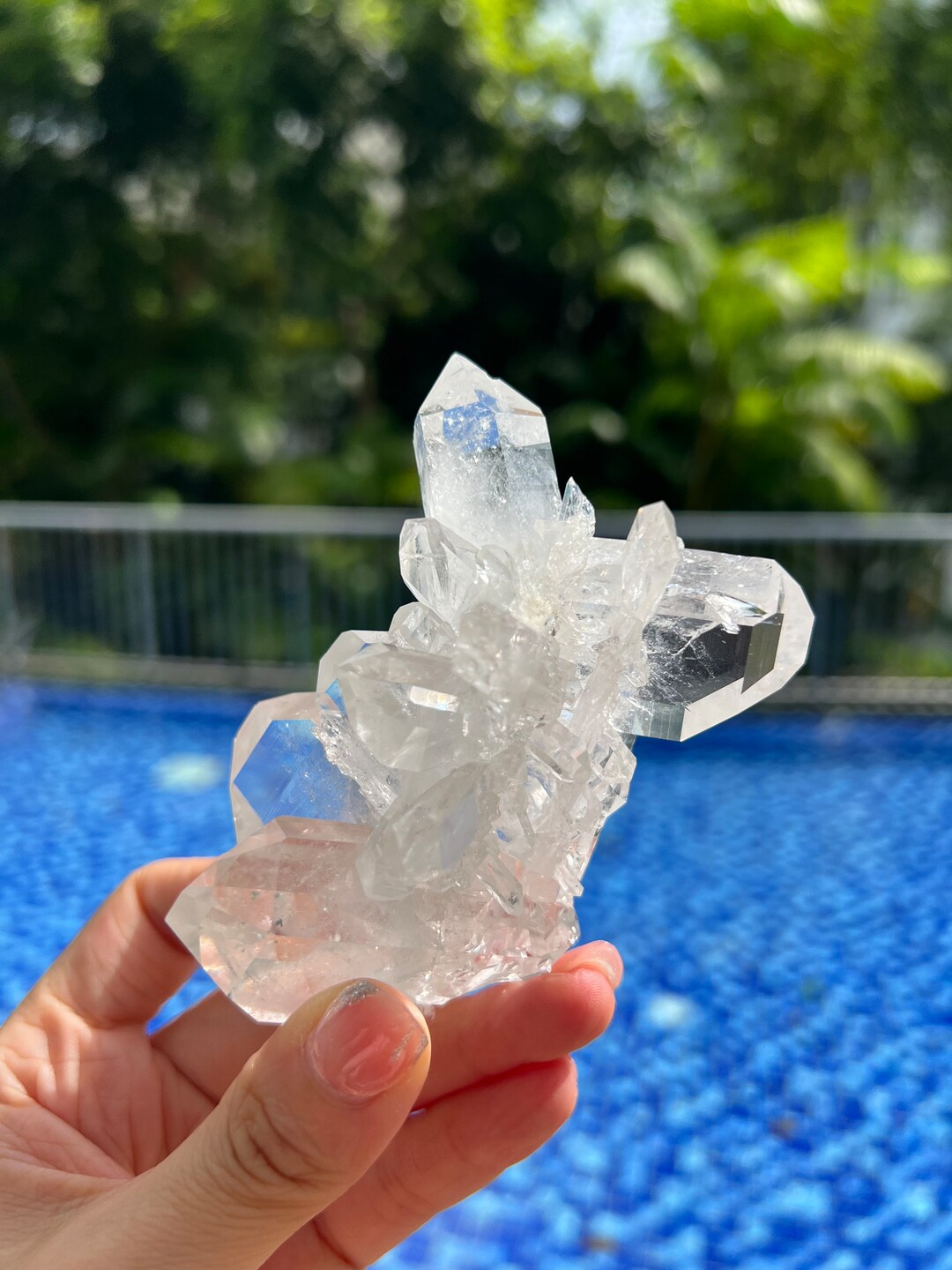 Elegant Himalayan Faden Quartz Clusterstunning Luster and - Etsy