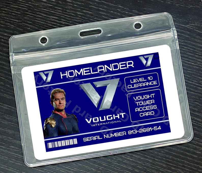 The Boys | Vought International ID Card | Cosplay Prop | Homelander ...
