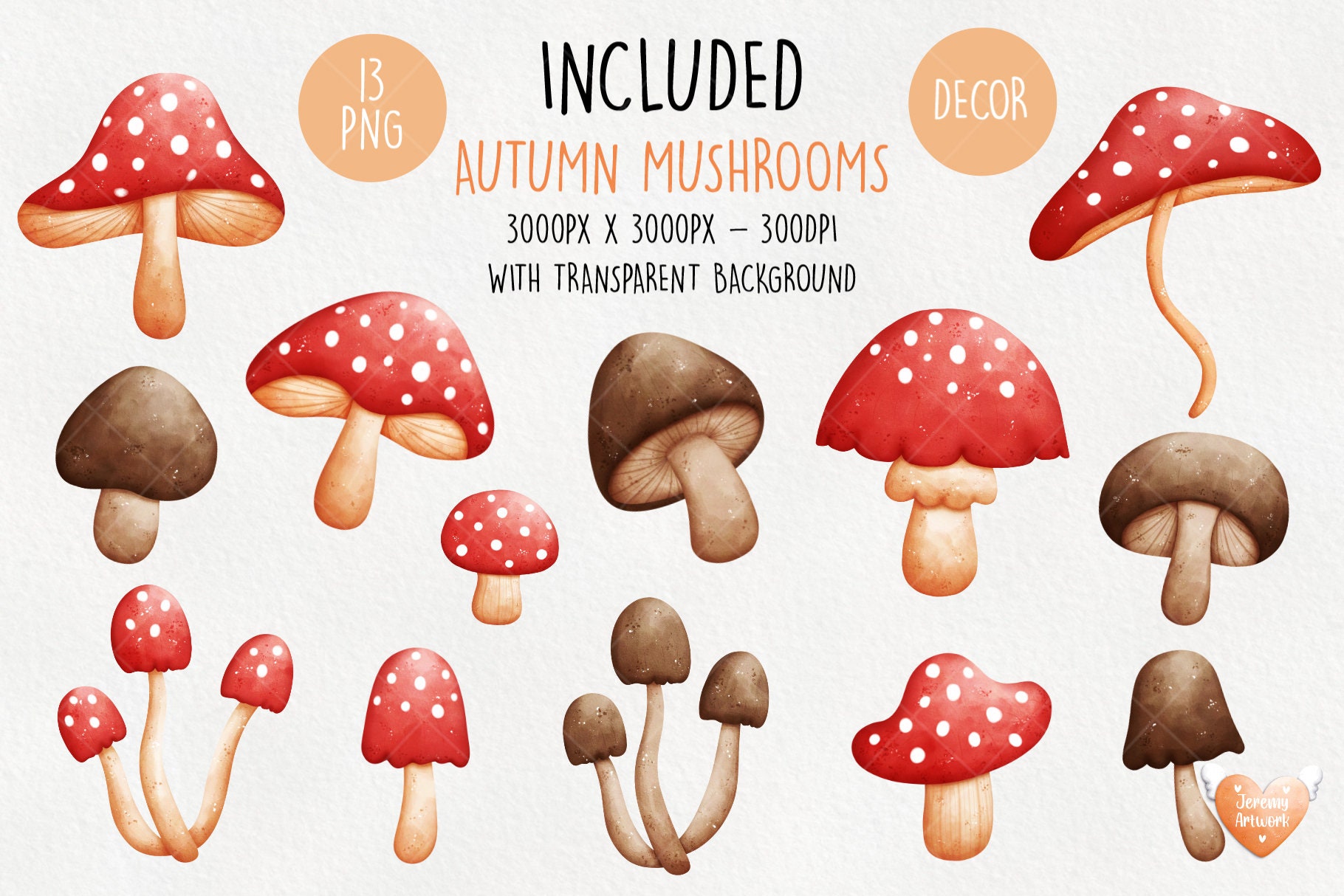 Autumn Watercolor Clipart Fall Watercolor Clipart Autumn - Etsy