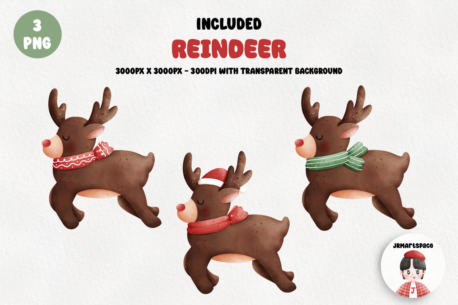 Merry Christmas Watercolor Clipart, Christmas Watercolor Clipart ...