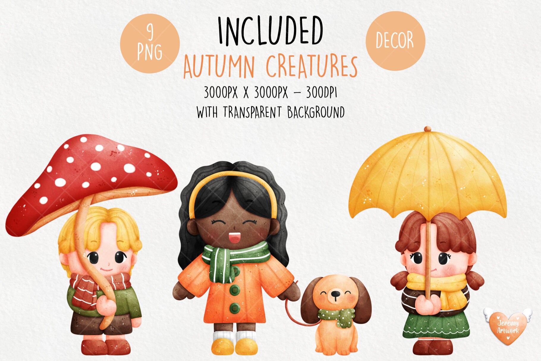 Autumn Watercolor Clipart Fall Watercolor Clipart Autumn - Etsy