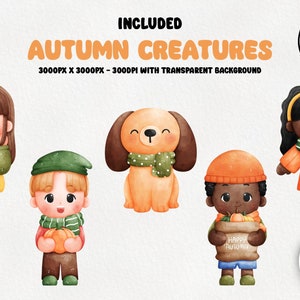 Autumn Watercolor Clipart, Fall Watercolor Clipart, Autumn Clipart ...