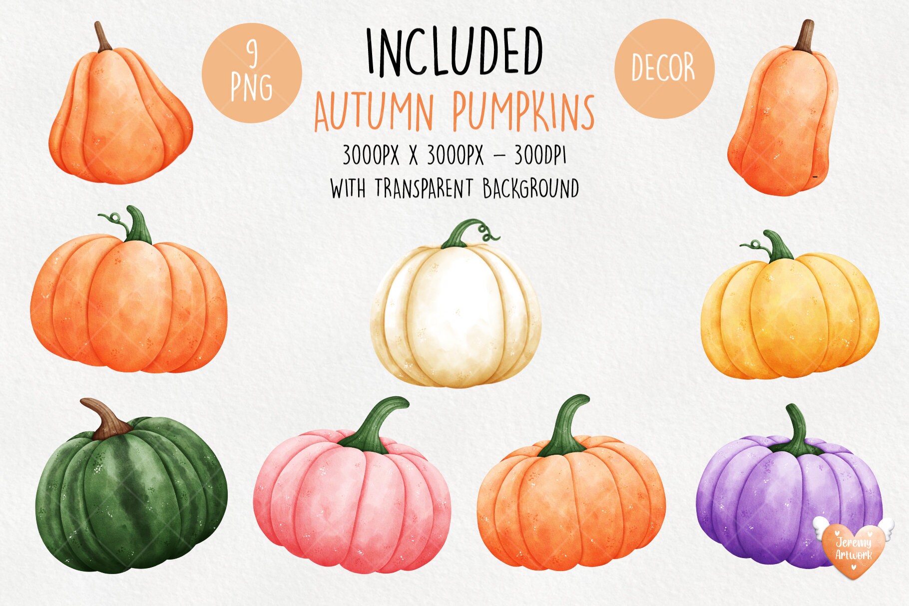 Autumn Watercolor Clipart Fall Watercolor Clipart Autumn - Etsy