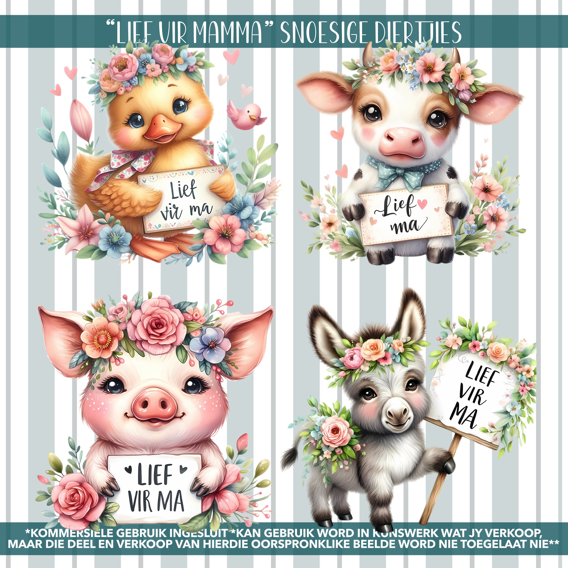 AFRIKAANS - Lief Vir Ma - Deursigtige PNG Beelde - Oulike Plaas Diere ...