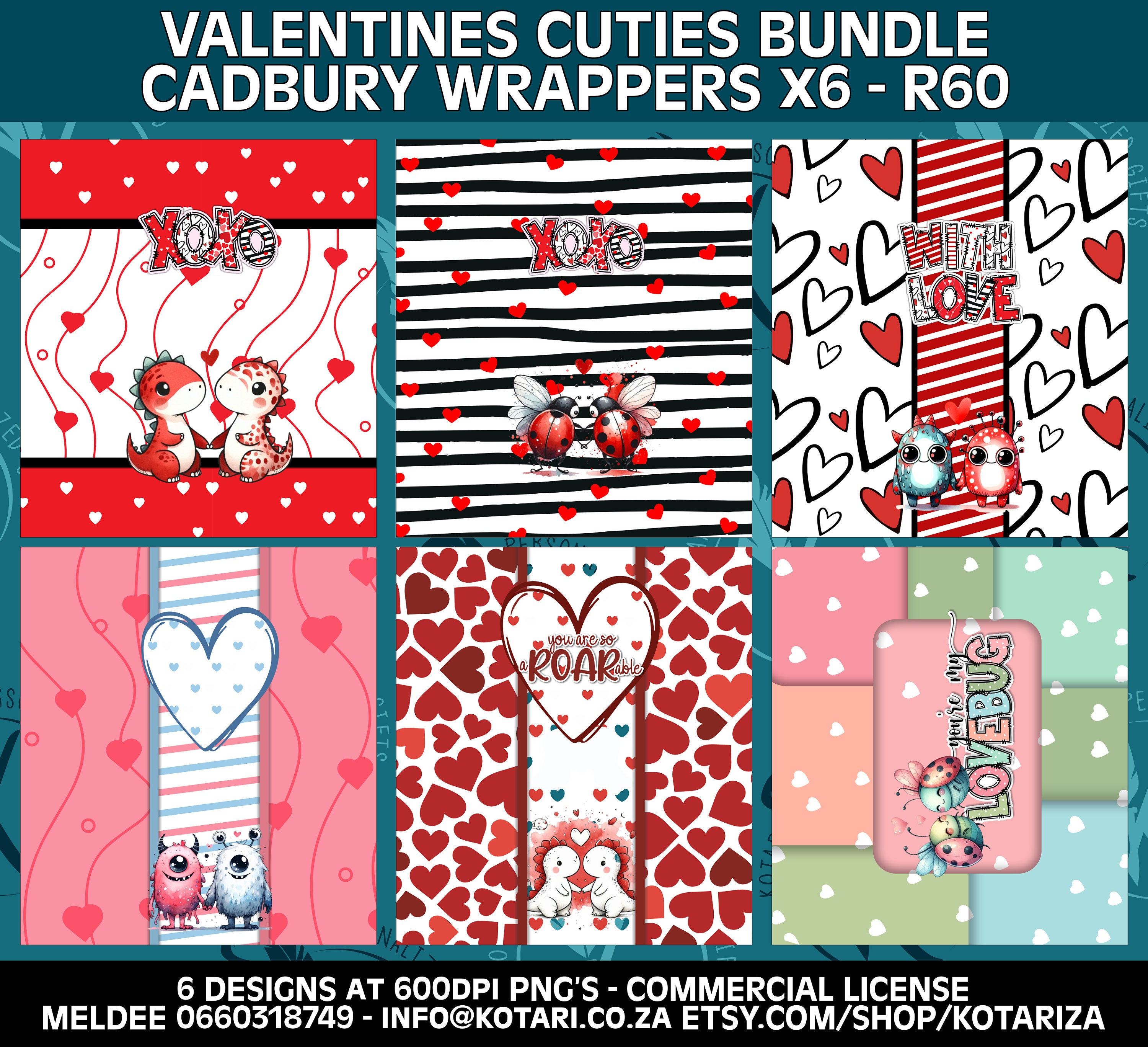 Valentines Chocolate Wrapper - Choc Slab Sized Chocolate Wrapper ...