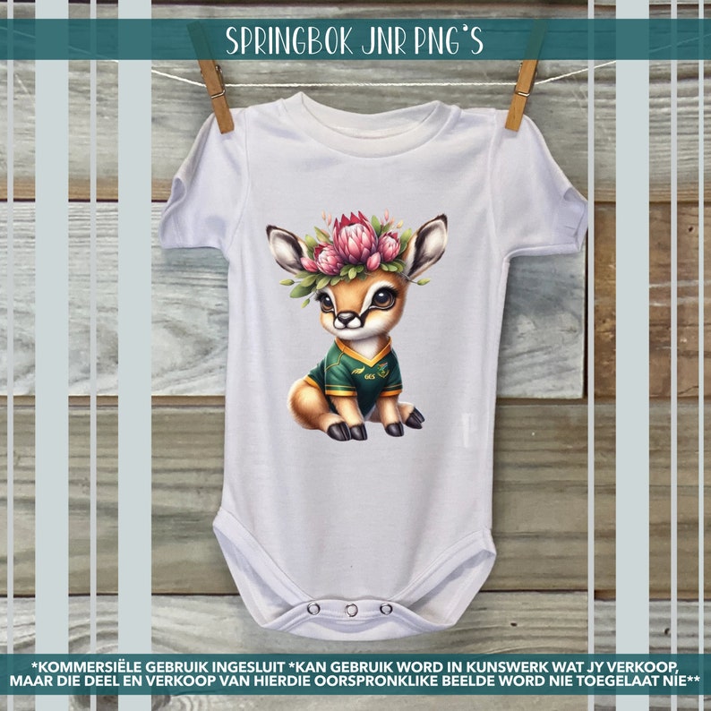 South African Springbok and Protea PNG Sublimation DTF Ready Designs ...