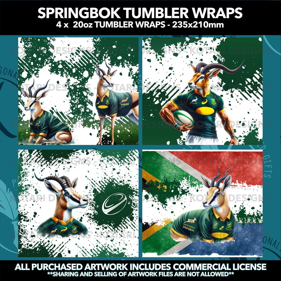 Springbok 20oz Tumblers Version 1 4 Designs Springbok-inspired Tumbler ...
