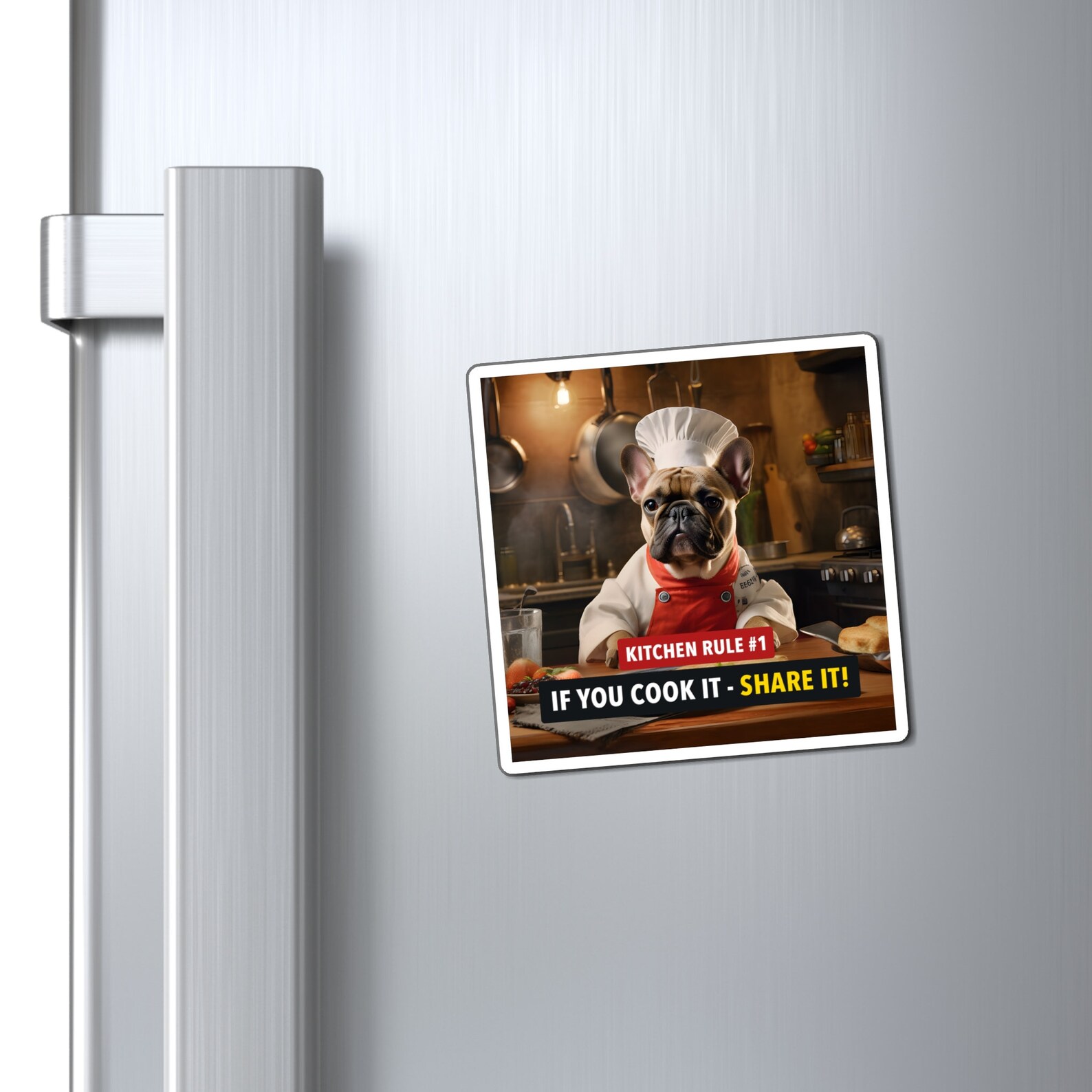 French Bulldog Chef Magnet A Hilarious Gift for Dog Lovers - Etsy