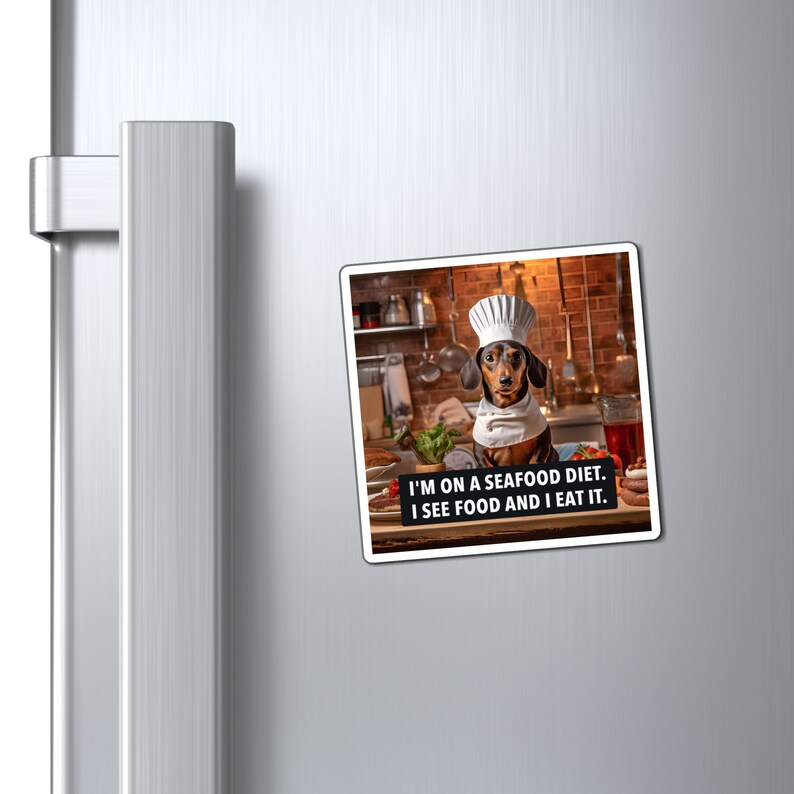 Dachshund Chef Magnet A Hilarious Gift for Dog Lovers - Etsy