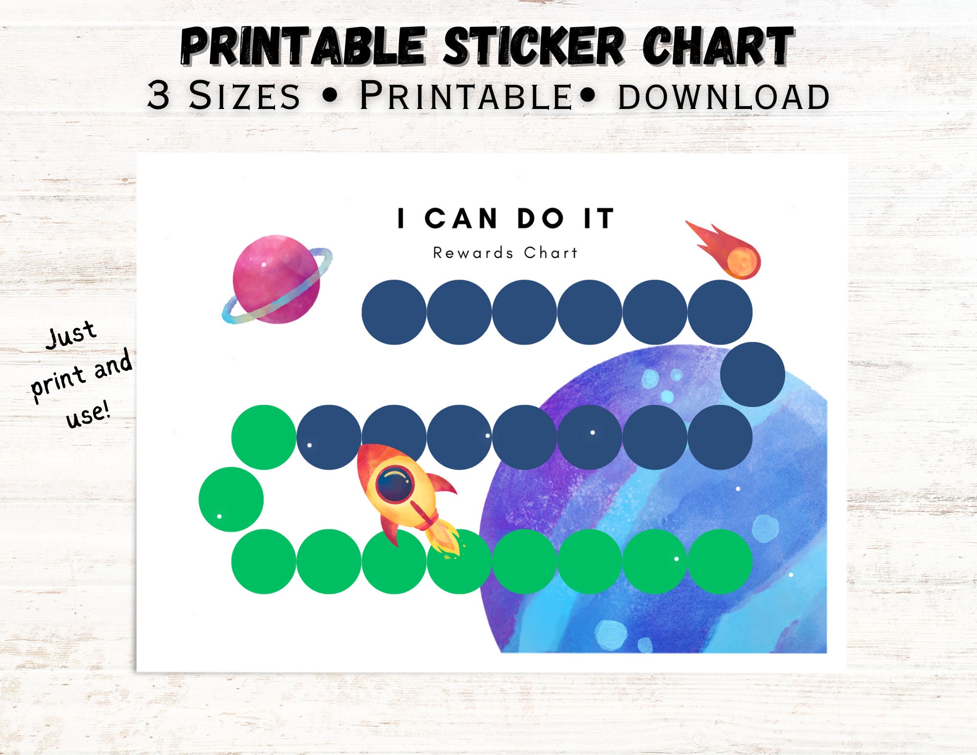 Kids Sticker Chart, Reward Chart, Kids Routine Chart, Toddler Reward ...