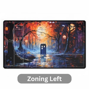 MTG Playmat | 24x14 Inch | Tardis Police Box 2 | Optional Zoning | TCG ...