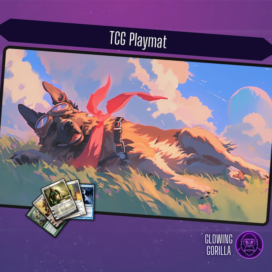 MTG Playmat Fallout Dogmeat, 24x14 Inch, Optional Zoning,tcg Play Mat ...