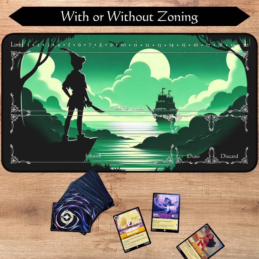 Lorcana Playmat With or Without Zoning | Peter | TCG Playmat | Trading ...
