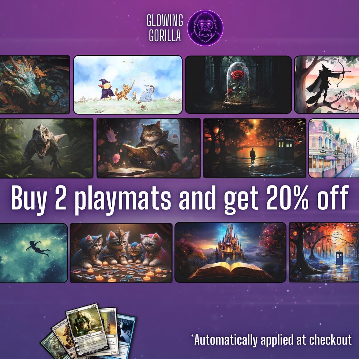 MTG Playmat A Friend in Need, 24x14 Inch, Optional Zoning, TCG Play Mat ...