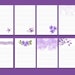 Purple Flower Printable Letter Writing Paper / Lined&unlined / Digital ...