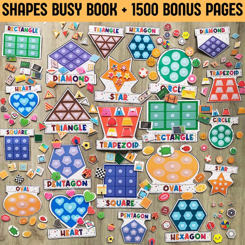Shapes Matching Activities, Shapes Sorting Game, Shapes Sorting ...