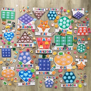 Shapes Matching Activities, Shapes Sorting Game, Shapes Sorting ...