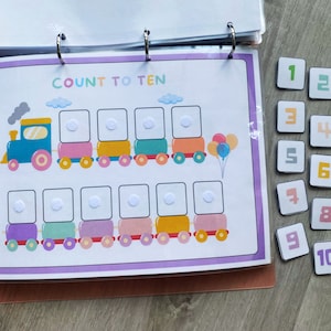 Printable Quiet Book for Toddler, Toddler Learning Binder, Toddler Busy ...