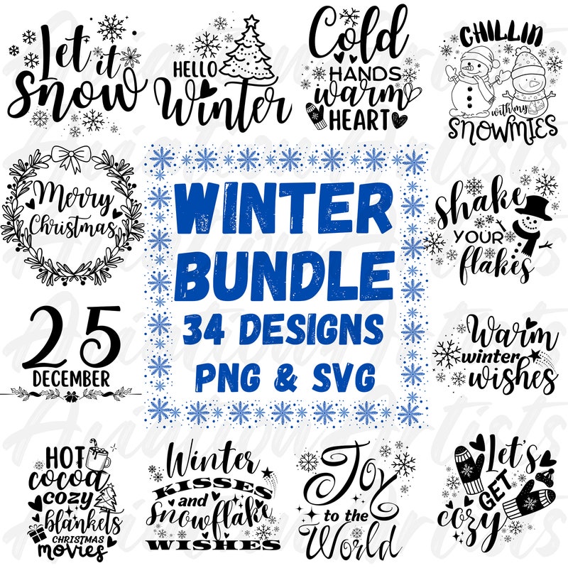 Let It Snow Svg - Etsy