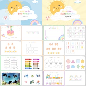 Printable Quiet Book for Toddler, Toddler Learning Binder, Toddler Busy ...