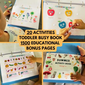 Toddler Learning Binder, Busy Book Printable, Preschool Activities ...
