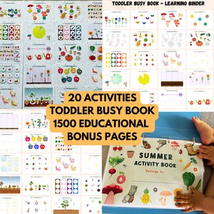 Toddler Learning Binder, Busy Book Printable, Preschool Activities ...