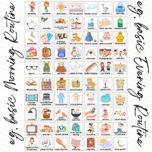 Kids Daily Responsibility Chore Chart With Pictures Printable, Children ...