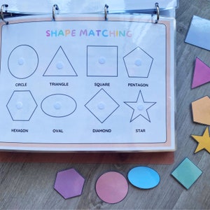 Printable Quiet Book for Toddler, Toddler Learning Binder, Toddler Busy ...