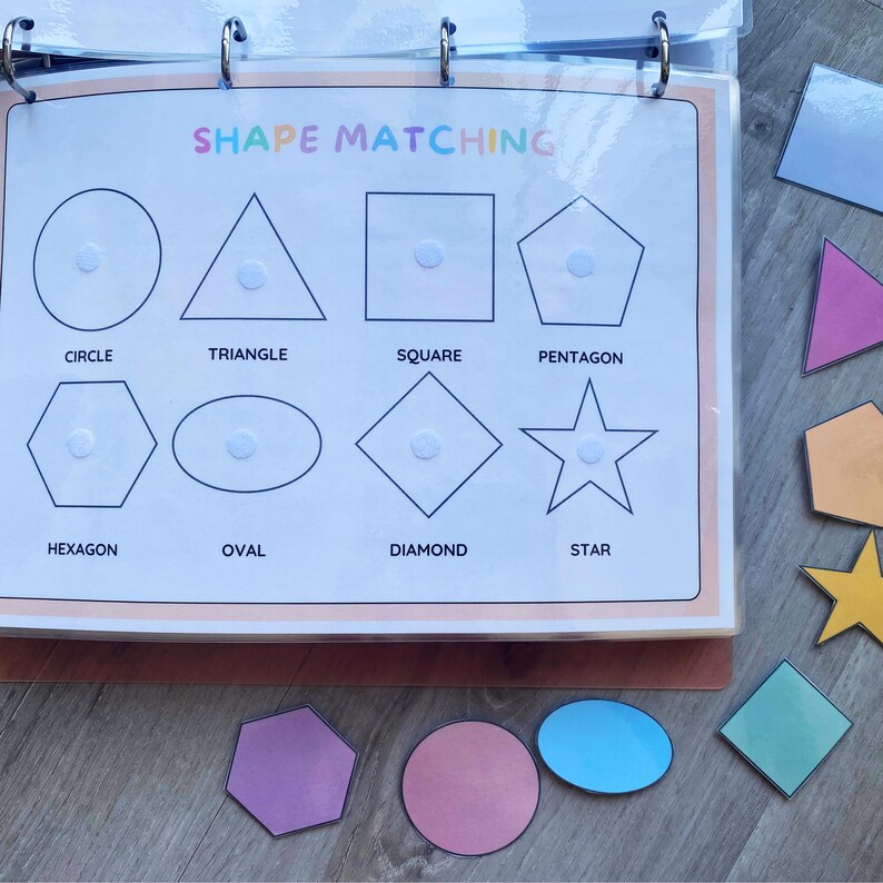 Printable Quiet Book for Toddler, Toddler Learning Binder, Toddler Busy ...
