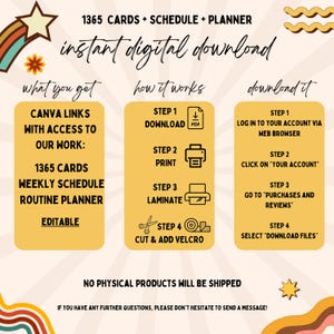 EDITABLE Daily Routine Cards, Visual Schedule, Toddler Routine Chart ...