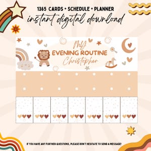 EDITABLE Daily Routine Cards, Visual Schedule, Toddler Routine Chart ...