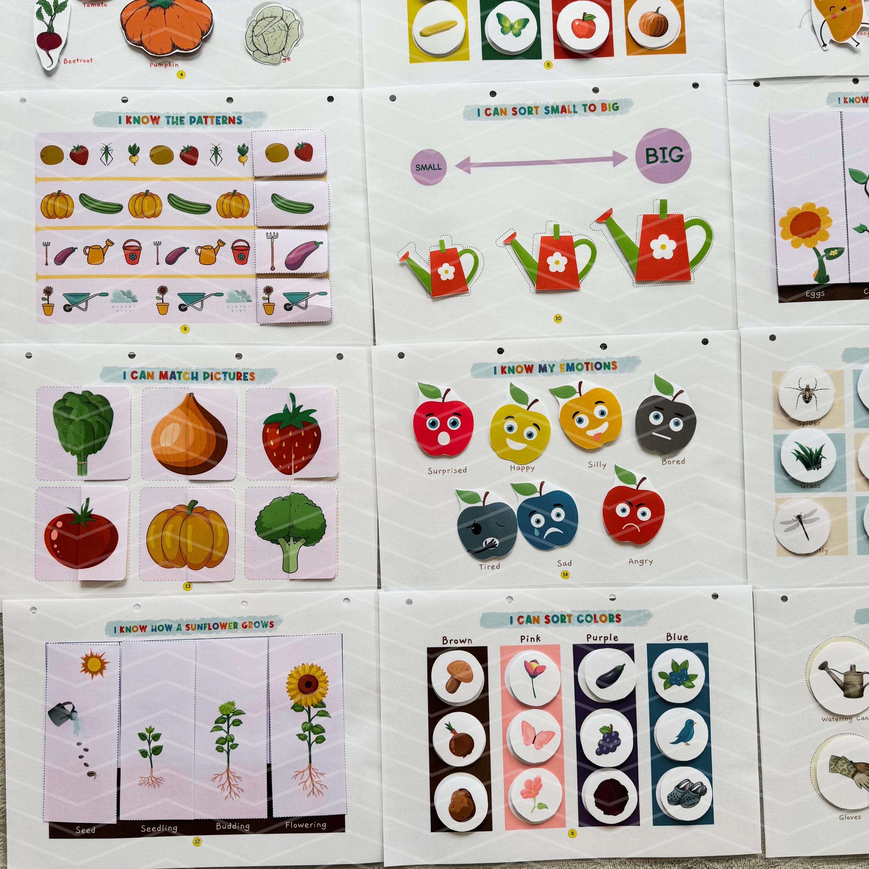 Toddler Learning Binder, Busy Book Printable, Preschool Activities ...