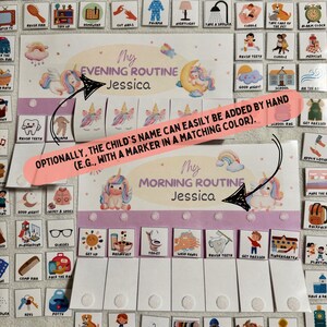 Kids Flip Routine Chart, Morning & Bedtime Routine Chart, Evening ...
