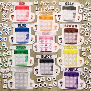 Color Matching Activities, Color Sorting Game, Toddler Busy Book ...