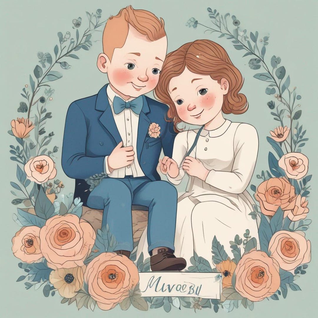Romantic Couple Clipart Set, Couple Clipart, Love Couple JPG, Cute ...