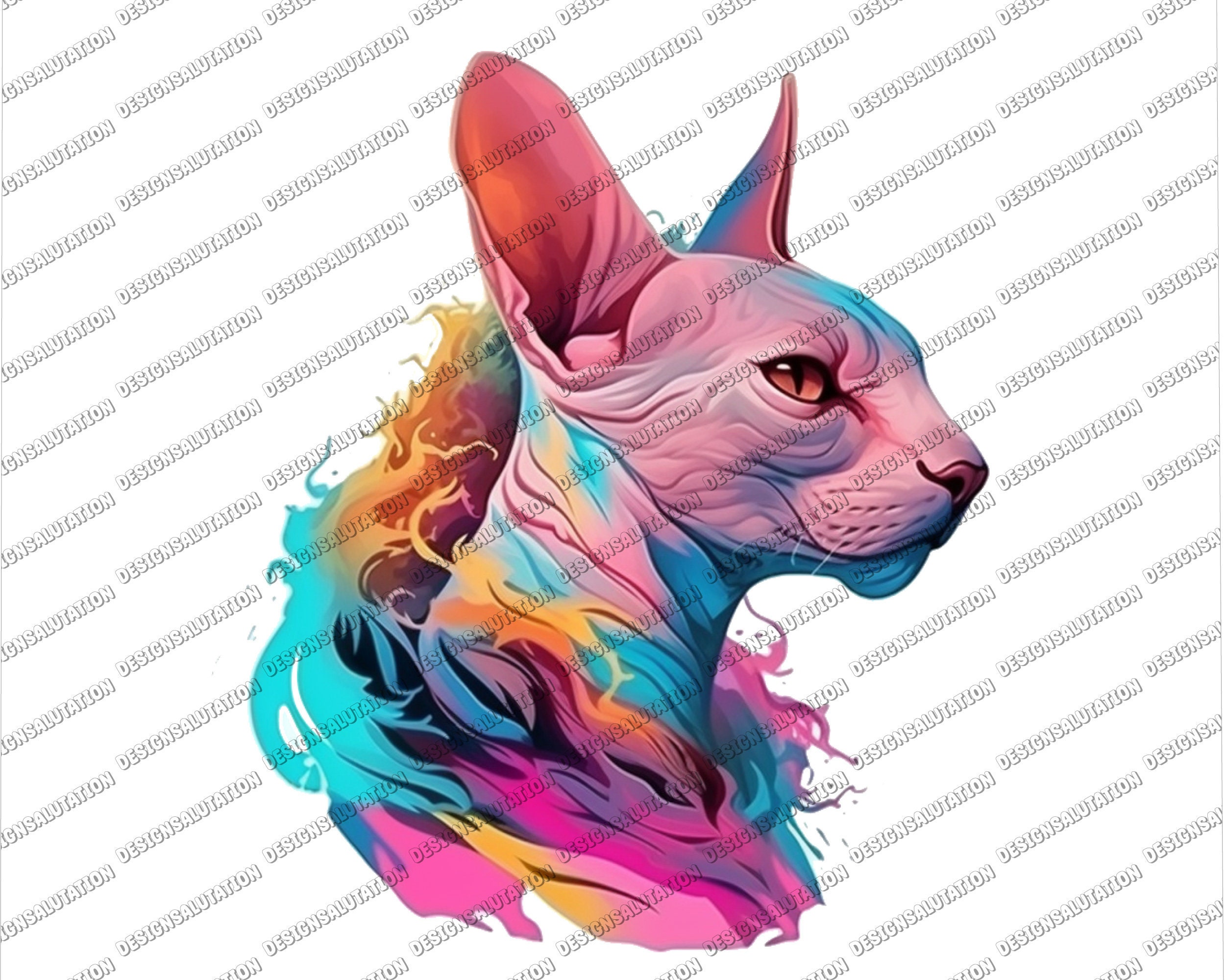 Sphynx Cat PNG Sphynx Portrait PNG Sphynx Illustration - Etsy Australia
