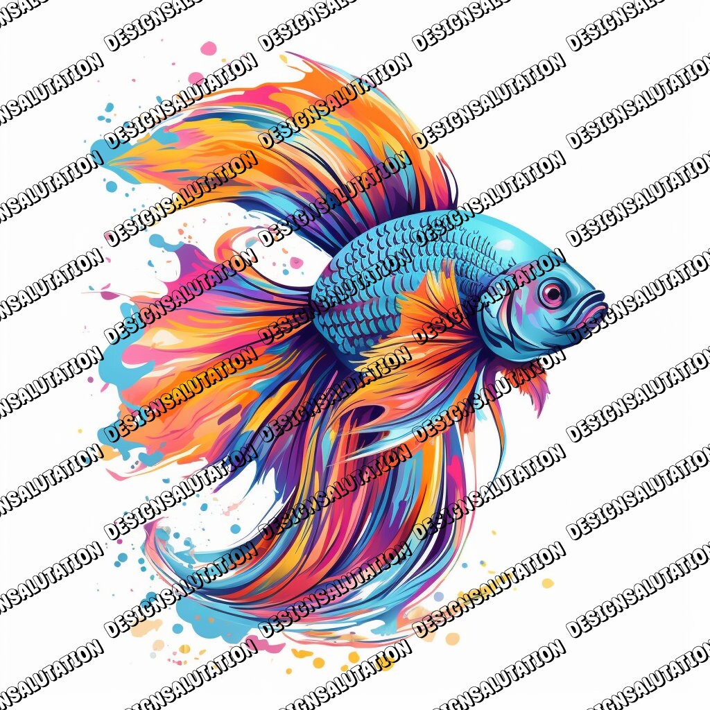 Betta Fish Png Colorful Betta Fish Fish Png Sublimation Fish Png Fish ...