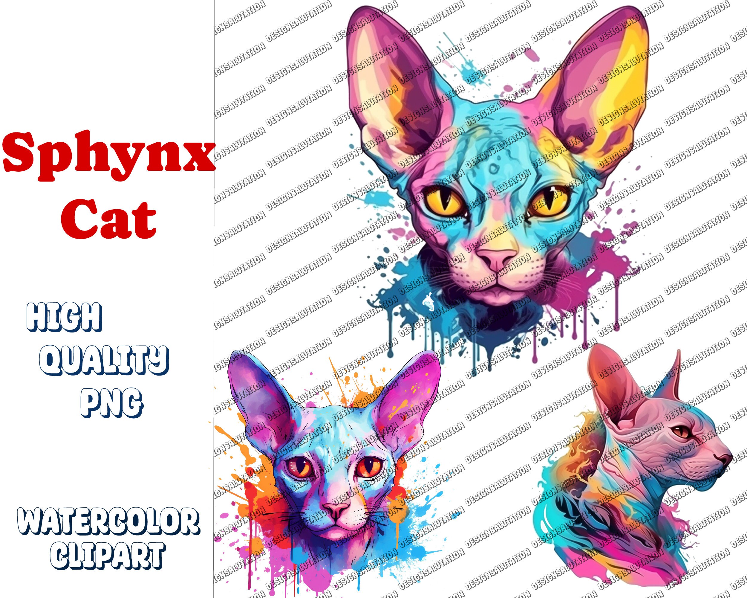 Sphynx Cat PNG Sphynx Portrait PNG Sphynx Illustration - Etsy Australia