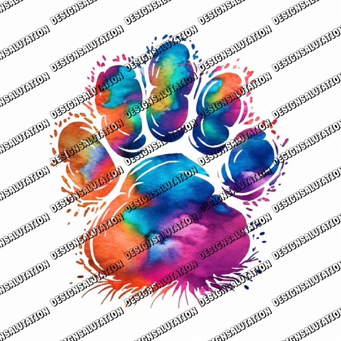 Dog Paw PNG Colorful Paw PNG Dog Paw Digital Download Dog - Etsy