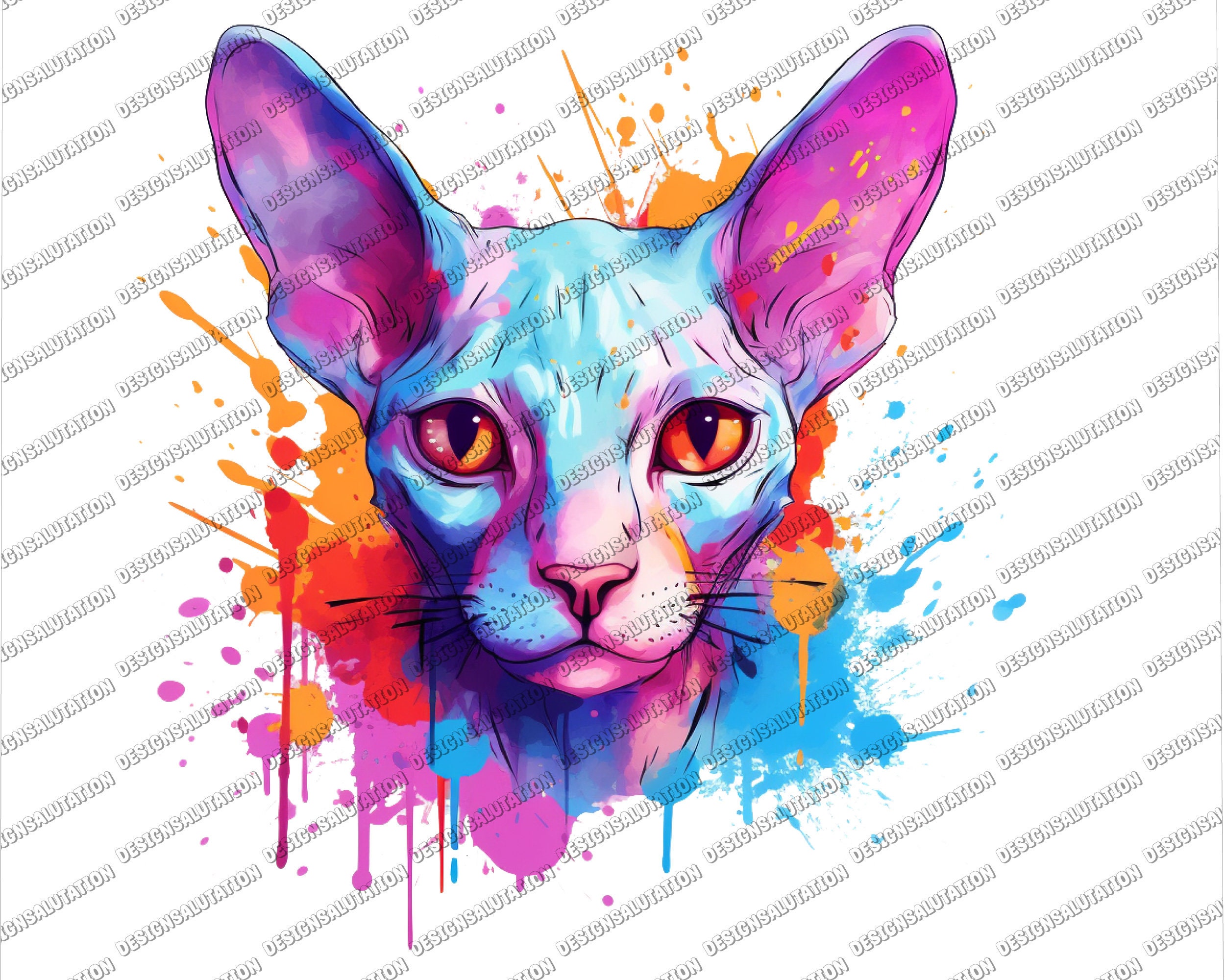 Sphynx Cat PNG Sphynx Portrait PNG Sphynx Illustration - Etsy Australia