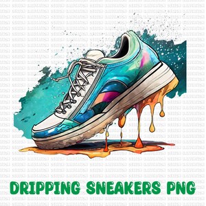 Dripping Sneakers Png Sublimation Design, Dripping Png, Sports Shoes ...