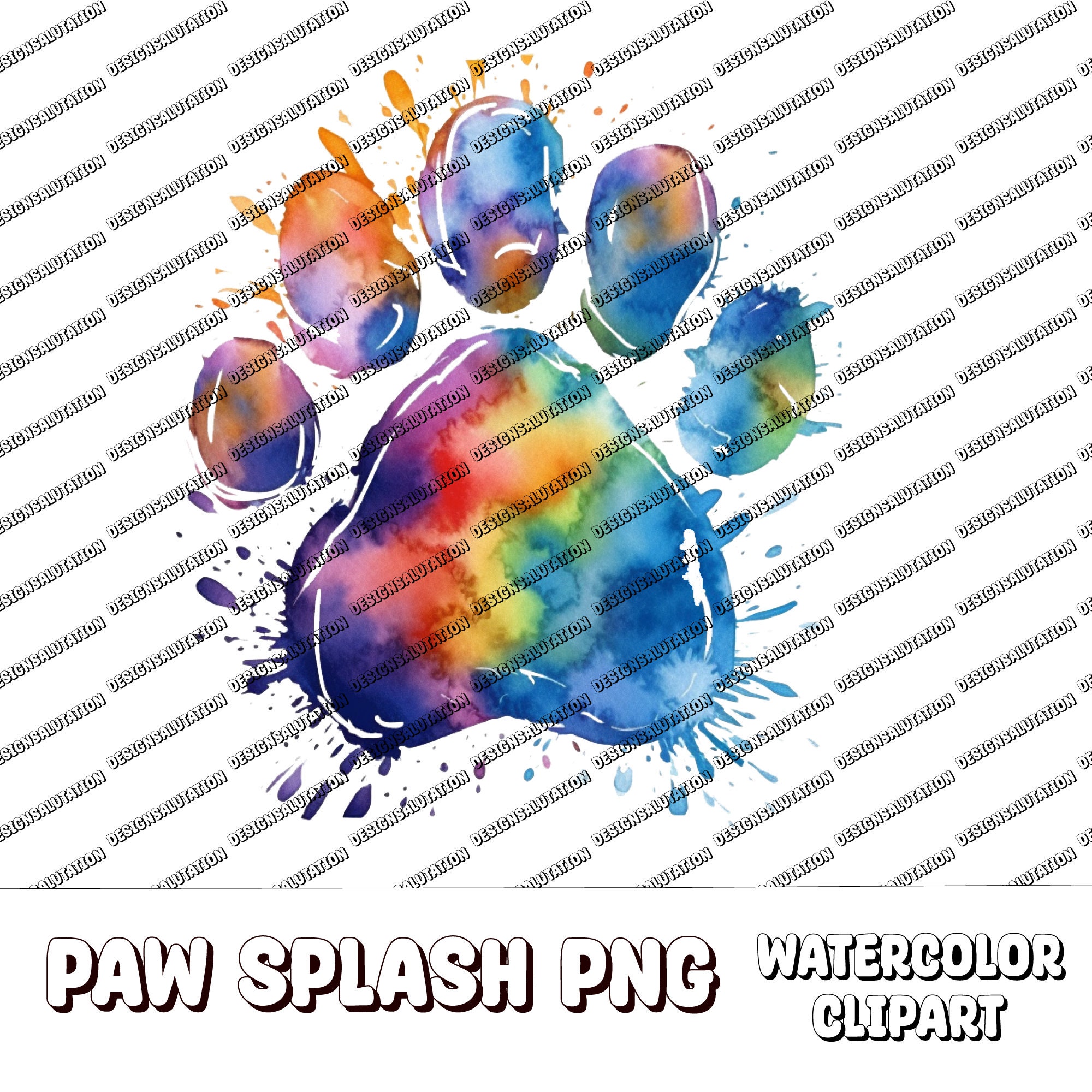 Paw PNG , Colorful Paw PNG, Dog Breed, Paw Digital Download, Paw ...