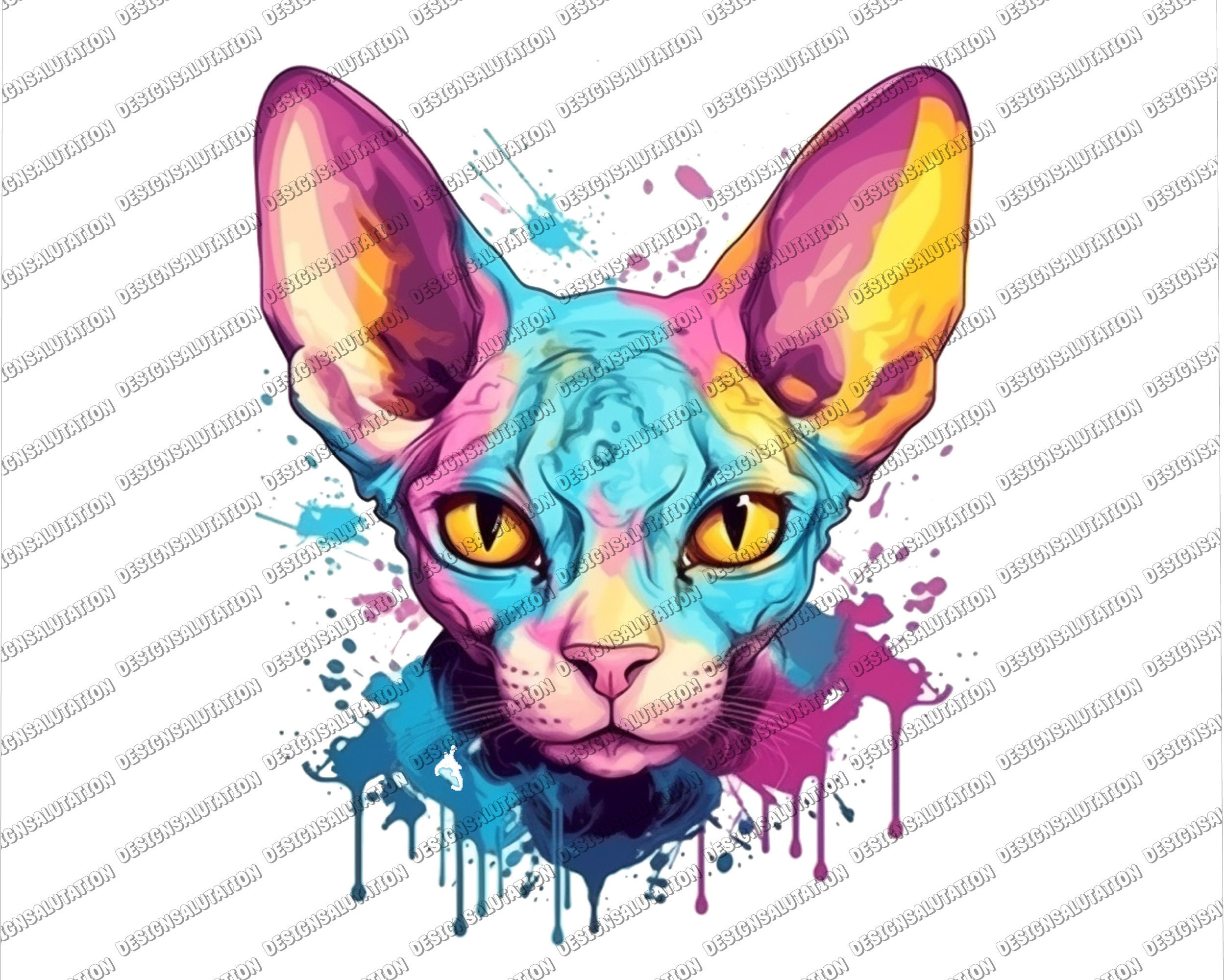 Sphynx Cat PNG Sphynx Portrait PNG Sphynx Illustration - Etsy Australia
