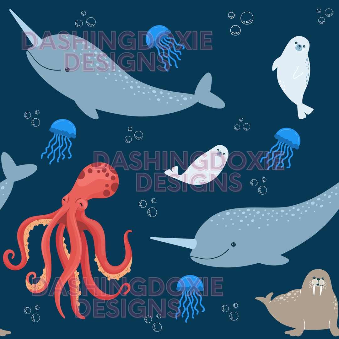 Ocean Seamless File - Etsy